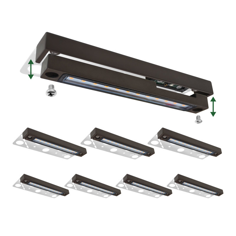 GKOplus Steel Low Voltage Integrated LED Step Light Pack | Wayfair
