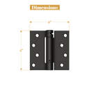 Deltana DSH44U10B 4" x 4" Spring Hinge, UL Listed in Oil-rubbed Bronze ...
