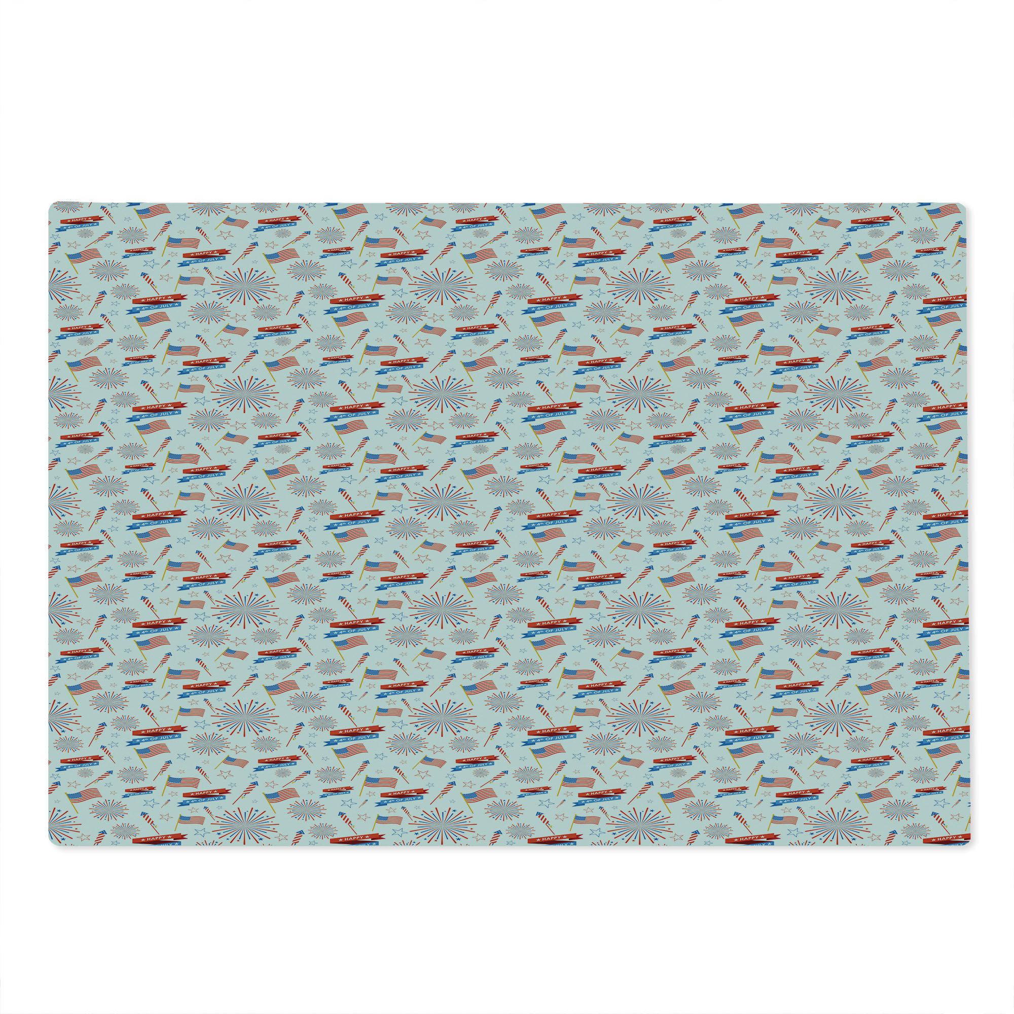 Ambesonne 4th of July Cutting Board Large Size July Flags Multicolor ...