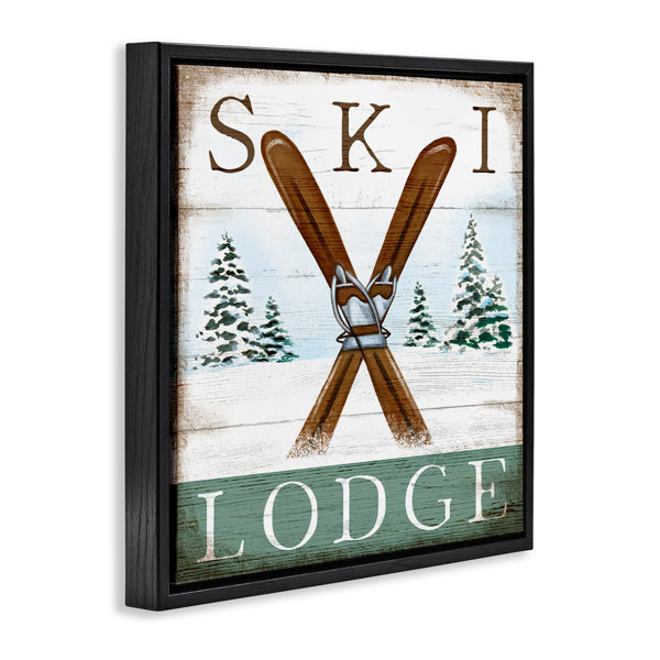 Millwood Pines Ski Lodge Rustic Cabin Sign | Wayfair