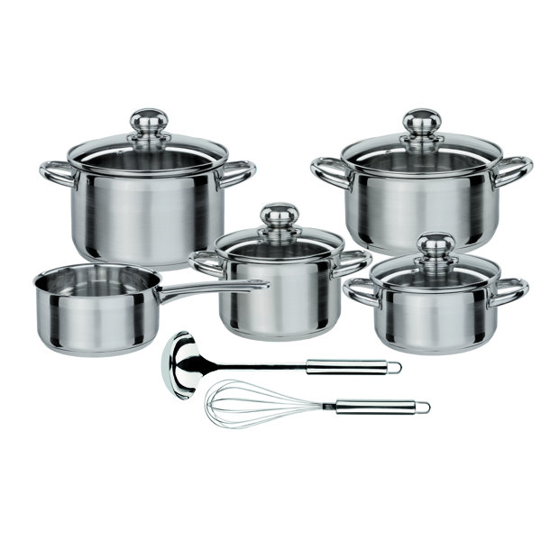 GSW 11 - Piece Stainless Steel Cookware Set & Reviews | Wayfair.co.uk