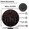 Dakota Fields Clock Face With Swords And Red Numbers | Wayfair