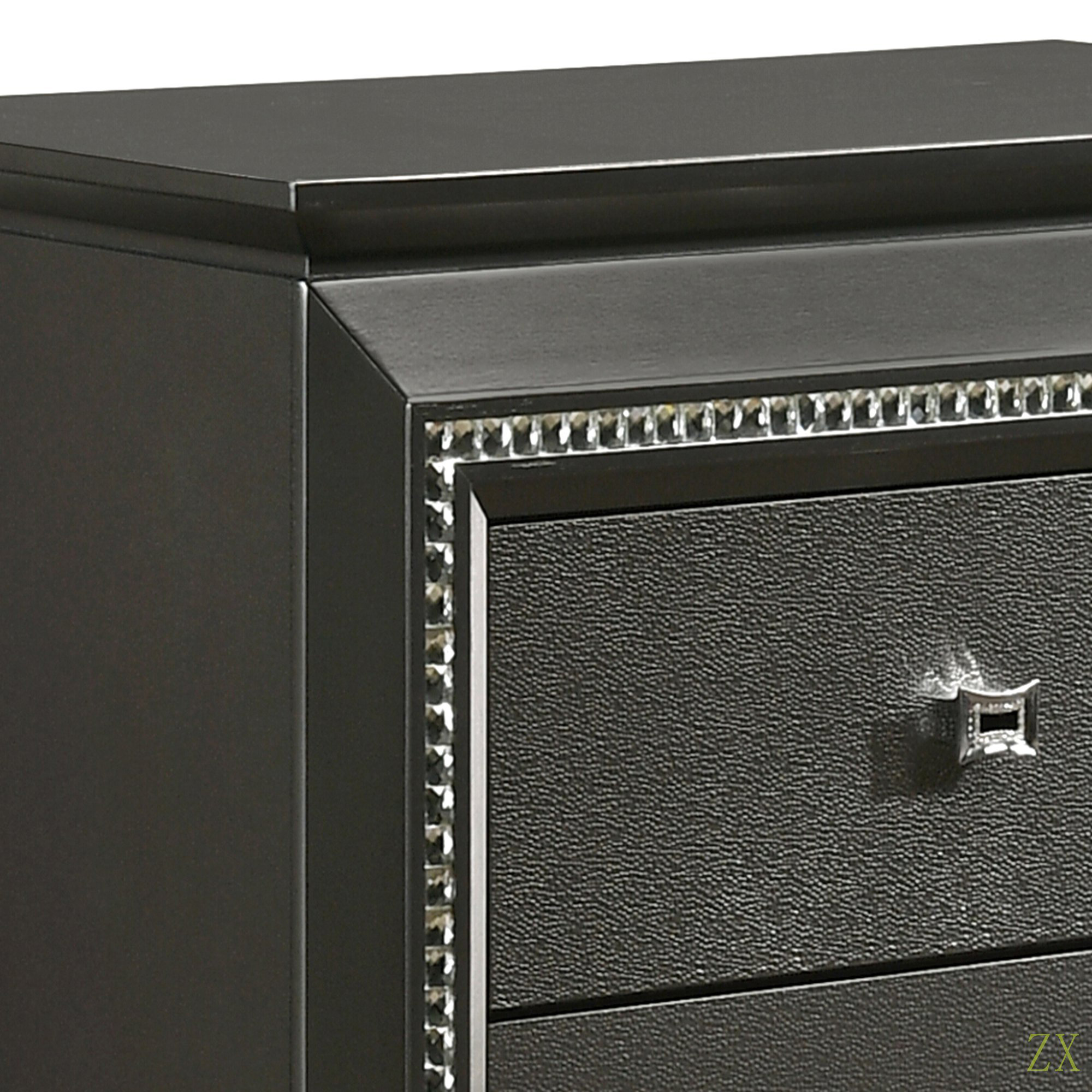 Mercer41 Metallic Nightstand With 2 Drawers - Wayfair Canada