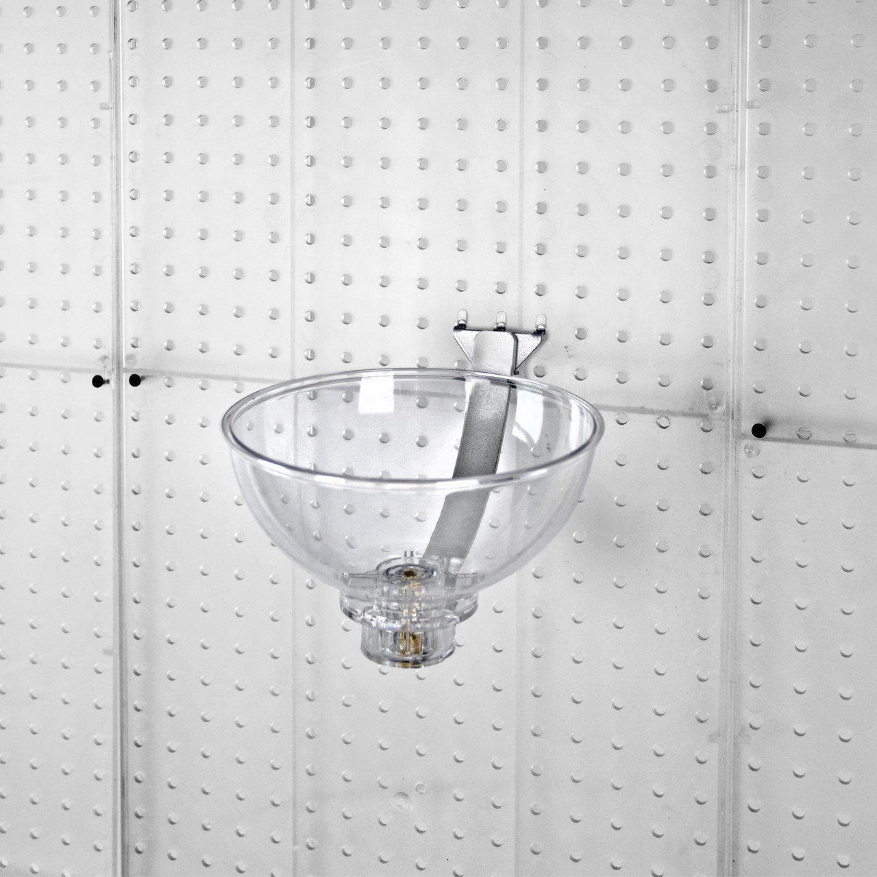 Azar Displays 8" Bowl Display with Curved Metal Arm for Pegboard ...