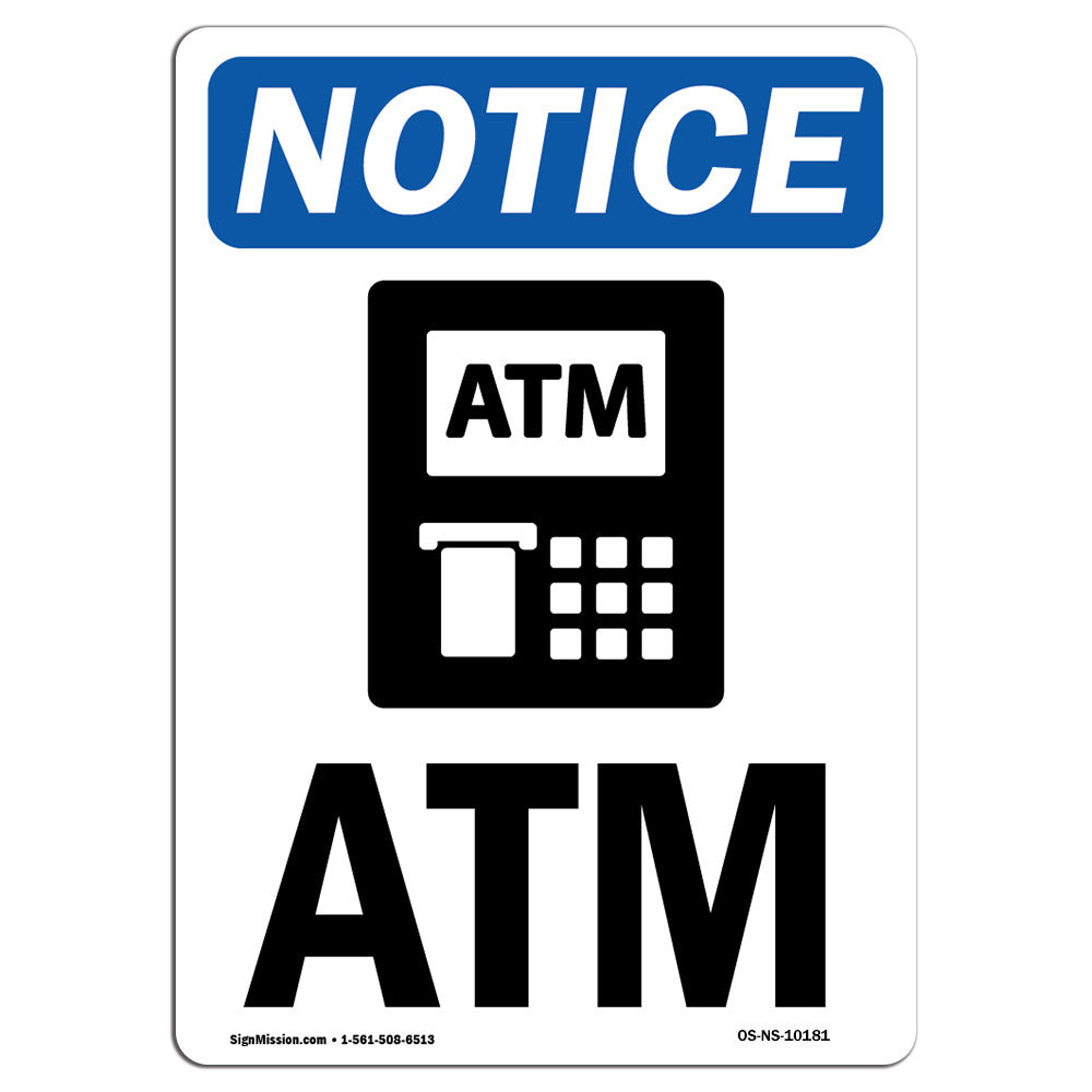 SignMission Atm Sign with Symbol - Wayfair Canada