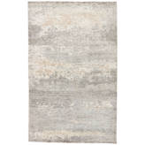 17 Stories Froehlich Handmade Hand-Knotted Gray/White Rug | Wayfair