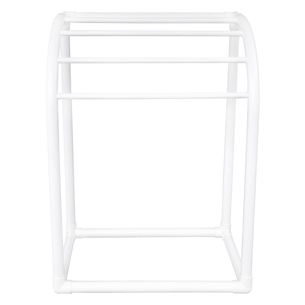 COAHAHA Essentially Yours 5 Bar Curved Towel Rack, Durable PVC ...