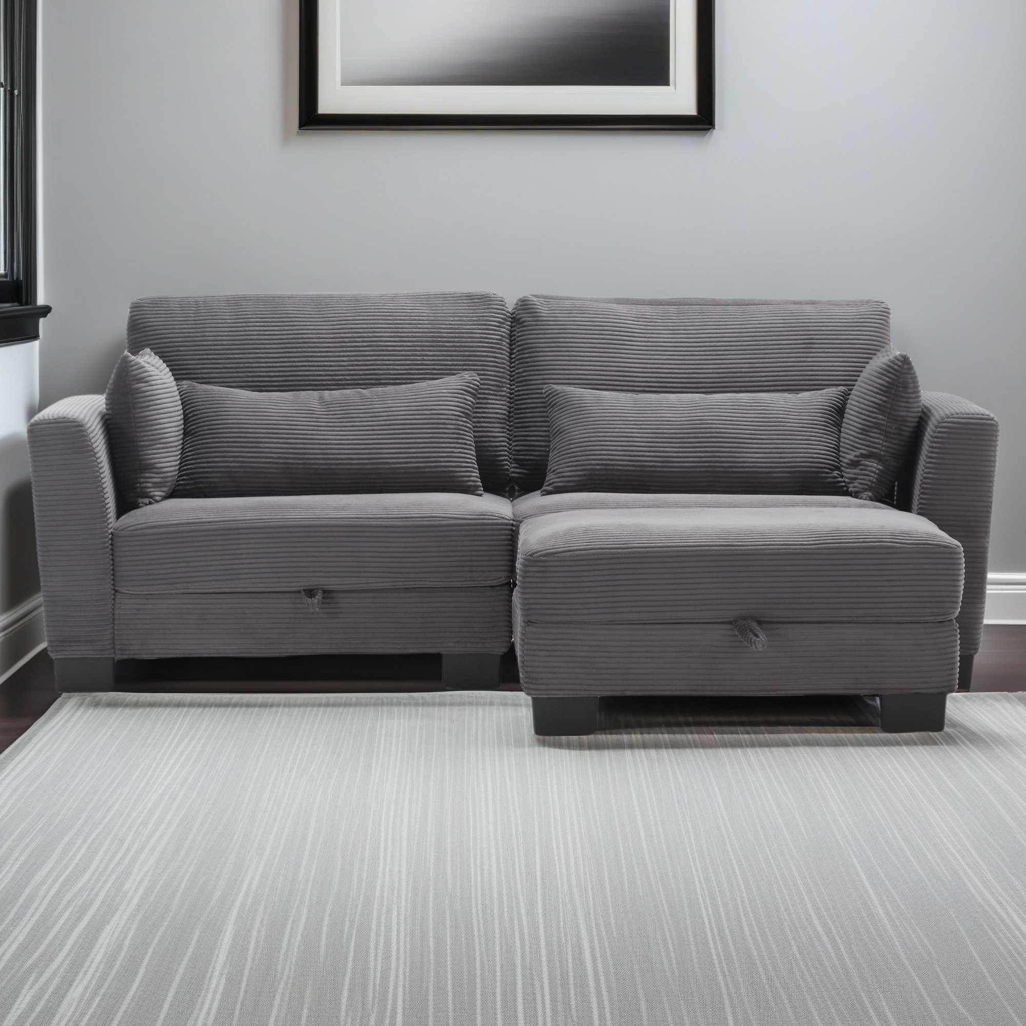 Ebern Designs Modular Sectional Sofa L Shaped Modular Couch With ...