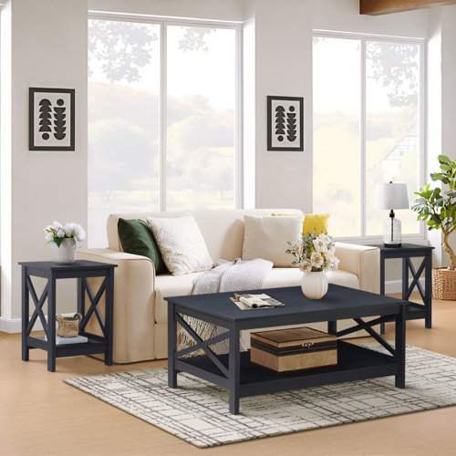 Laurel Foundry Modern Farmhouse Cobos 3 - Piece Living Room Table Set ...