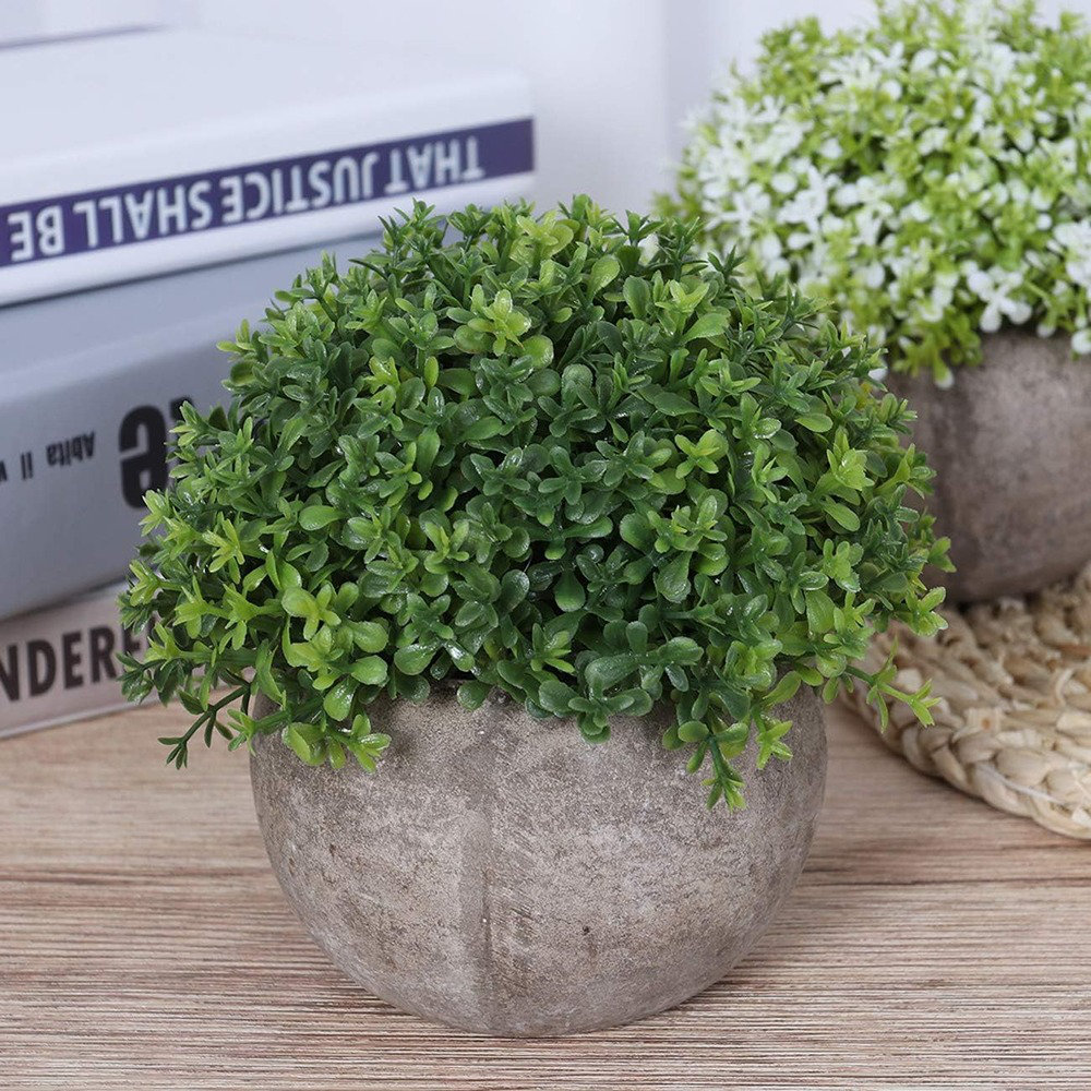 Ophelia & Co. Mini Plastic Faux Plants In Pot/Small Topiary Shrubs Fake ...