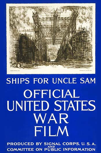 Buyenlarge 'Ships for Uncle Sam' by Joseph Pennell Vintage ...