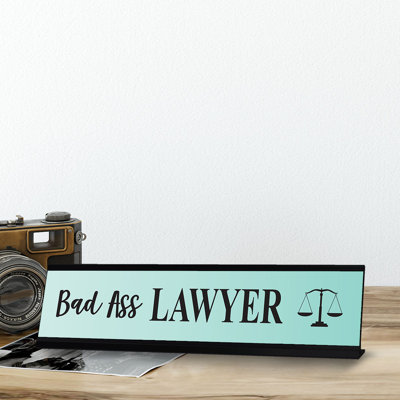 Signs ByLITA Bad Ass Boss Lady Desk Sign | Wayfair