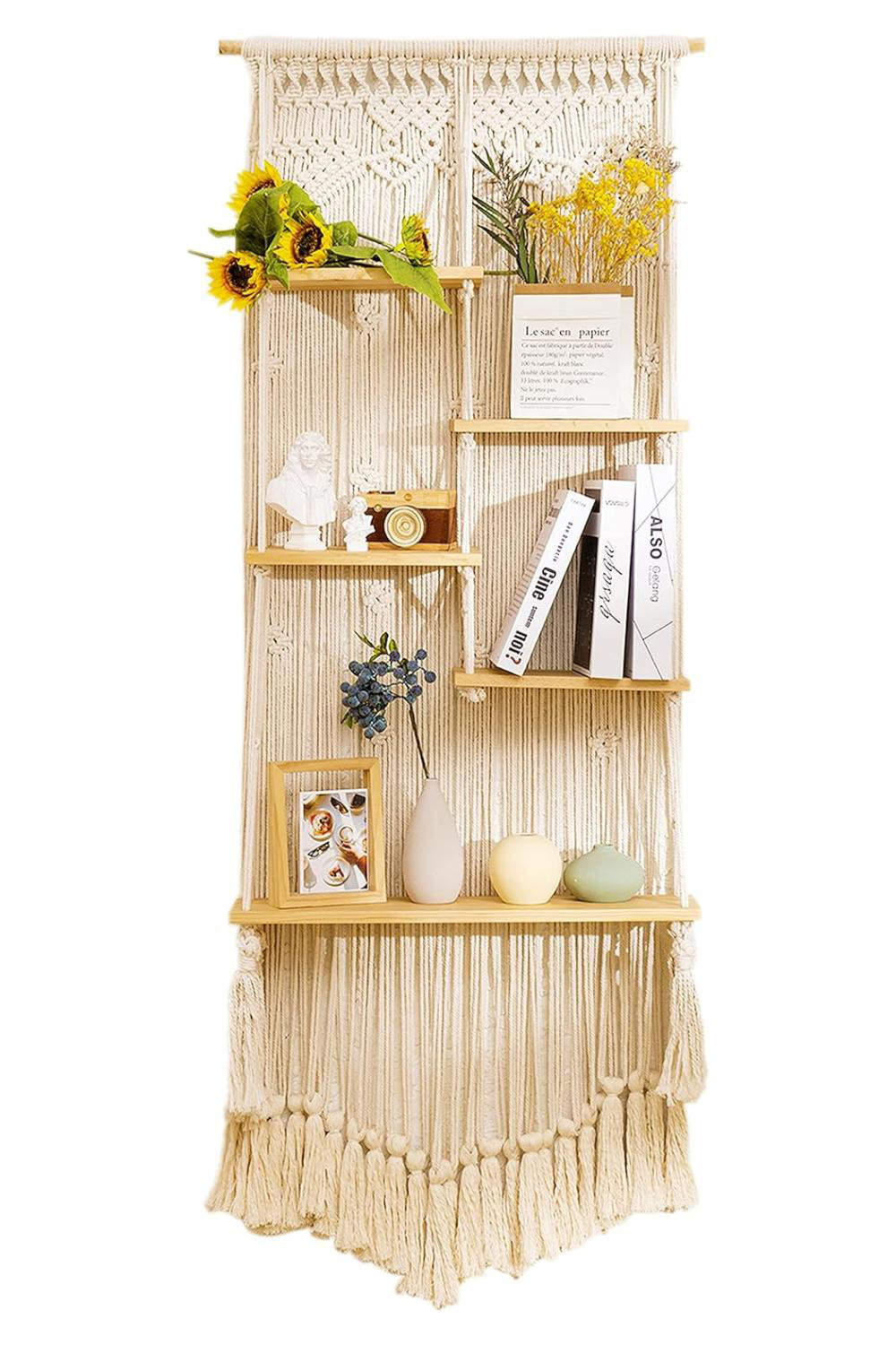 Dakota Fields Wall Hanging Shelf Shelves Handmade Decorative Floating ...