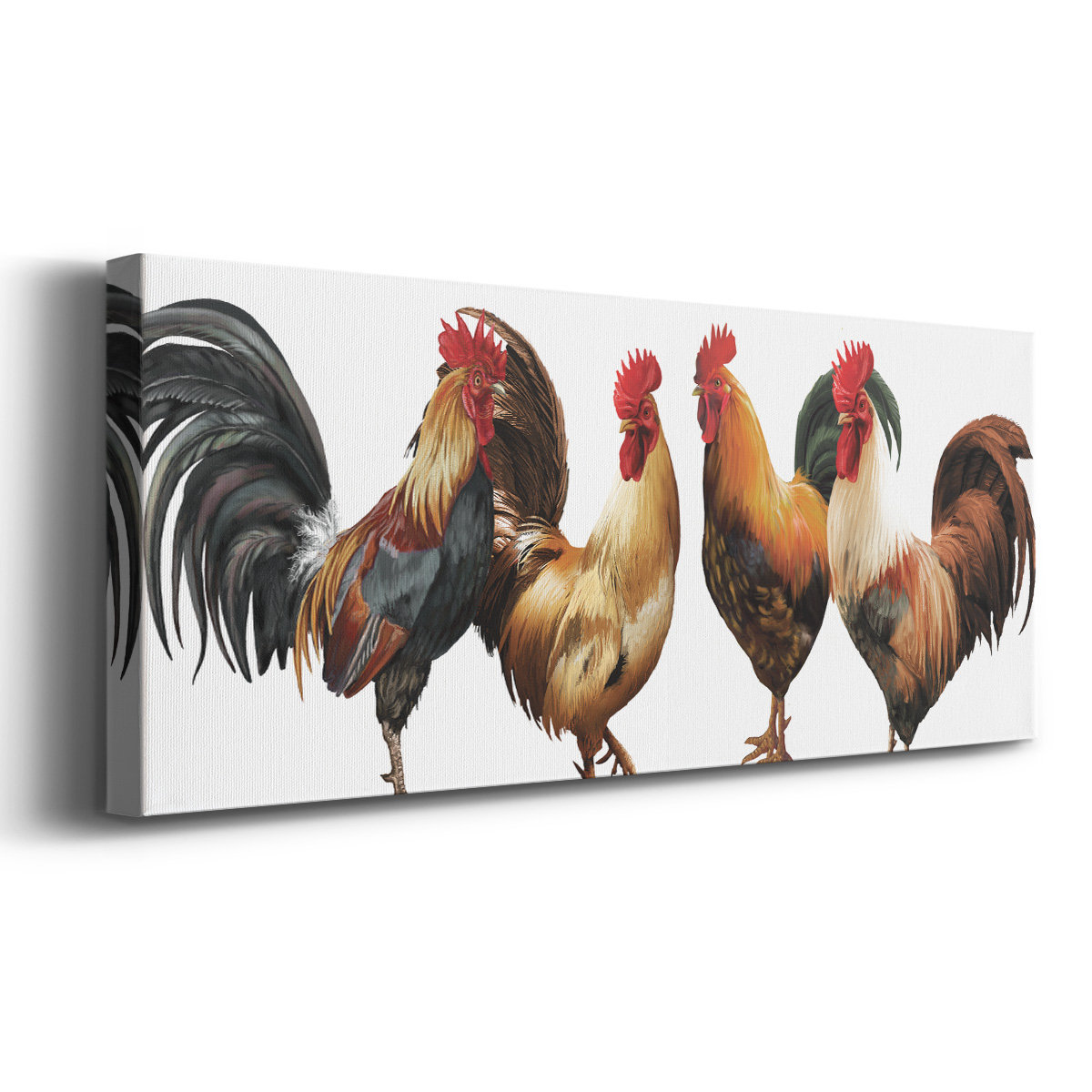August Grove® Rooster On Canvas Print | Wayfair