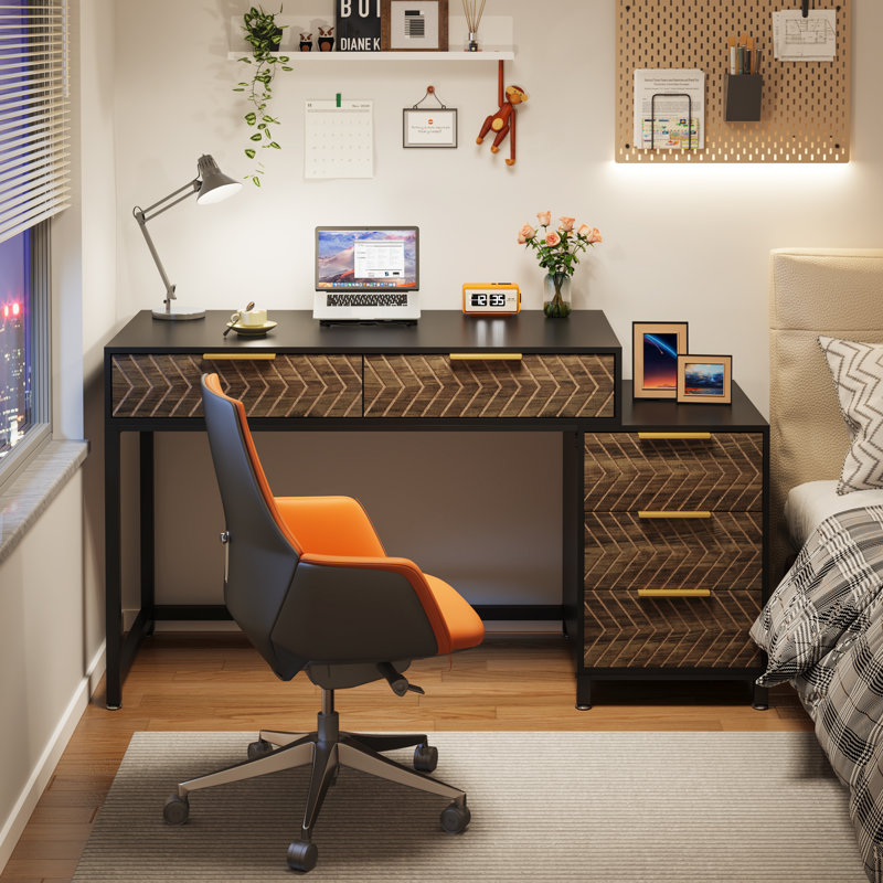 17 Stories 47.24'' W Rectangle Computer Desk | Wayfair