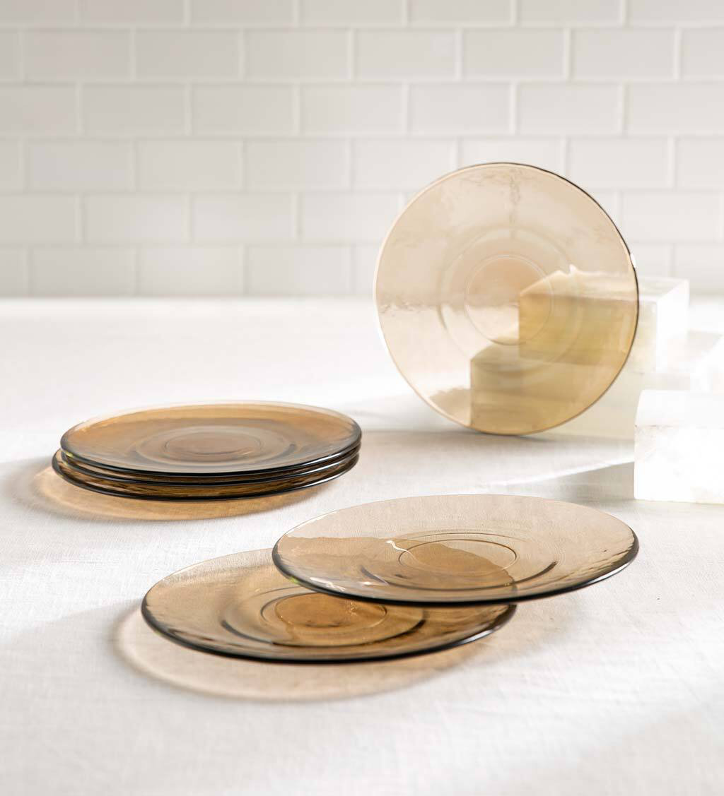 VivaTerra Recycled Glass Dinner Plates & Reviews | Wayfair