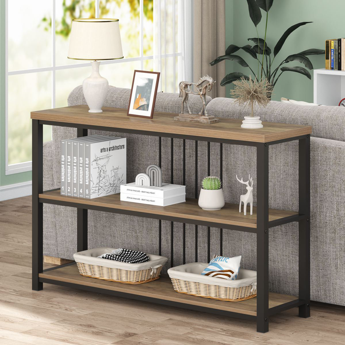 17 Stories Hulste Console Table with Open Shelf Storage, 47 Inch ...