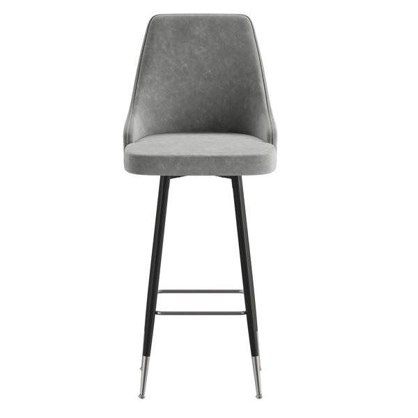 Corrigan Studio® Huseyn Commercial LeatherSoft Stools with Metal Frames ...