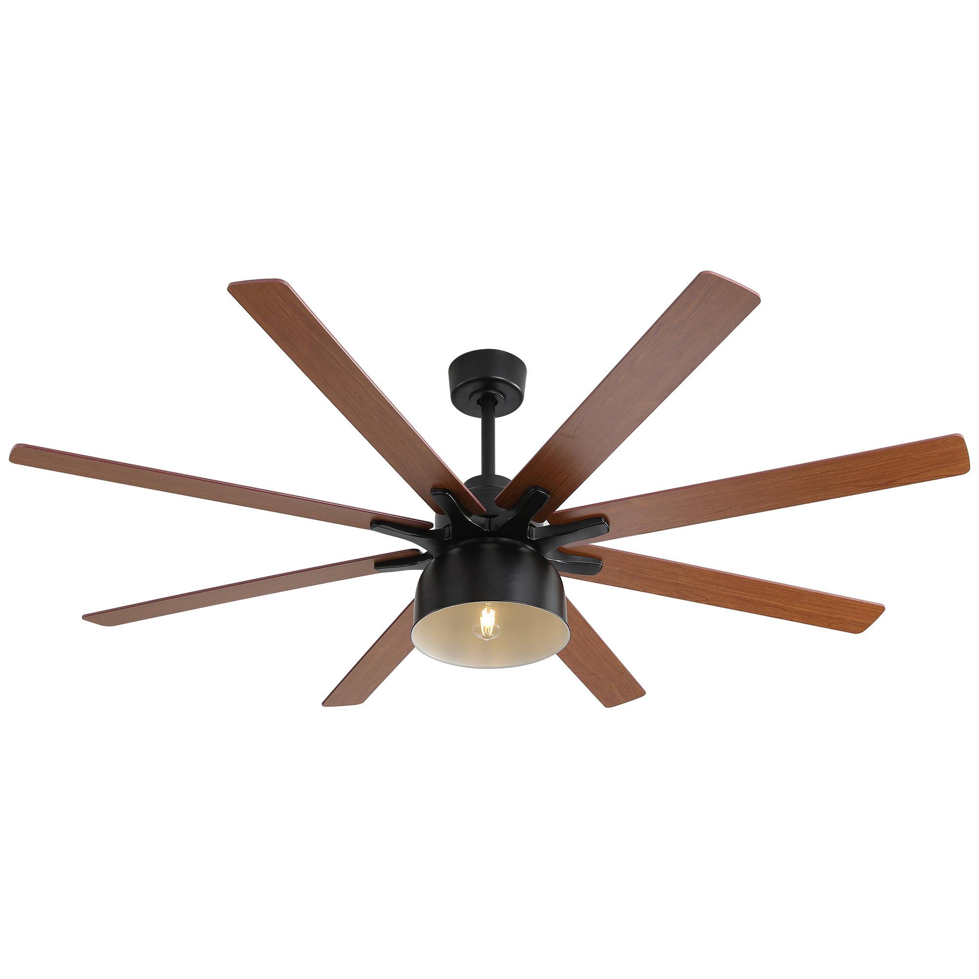 Latitude Run® Ceiling Fan With 6 Speed Wind 8 Dual Colors Blades Remote ...