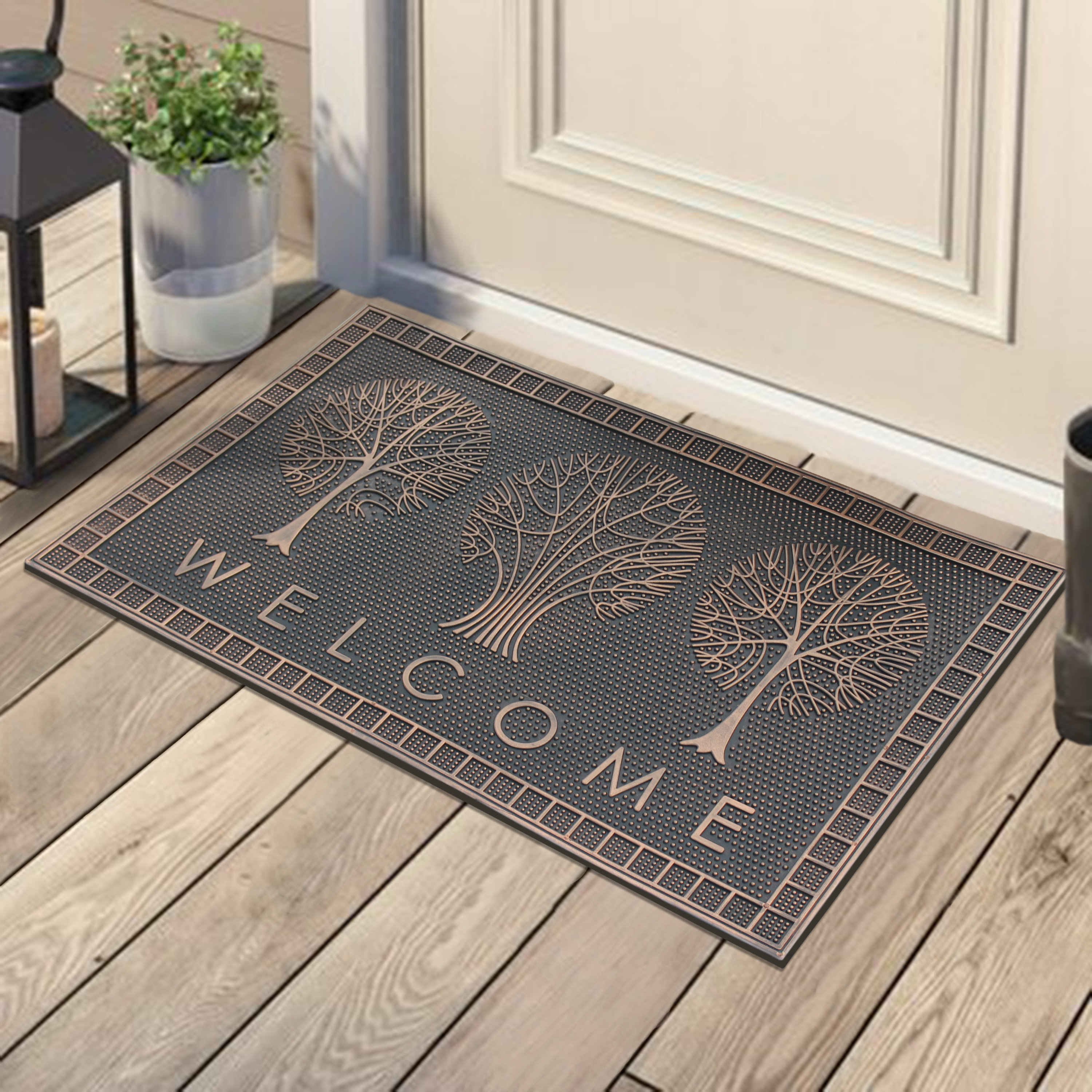 Red Barrel Studio® Oconto Rubber Pin Fun Designed DoorMat for Indoor ...