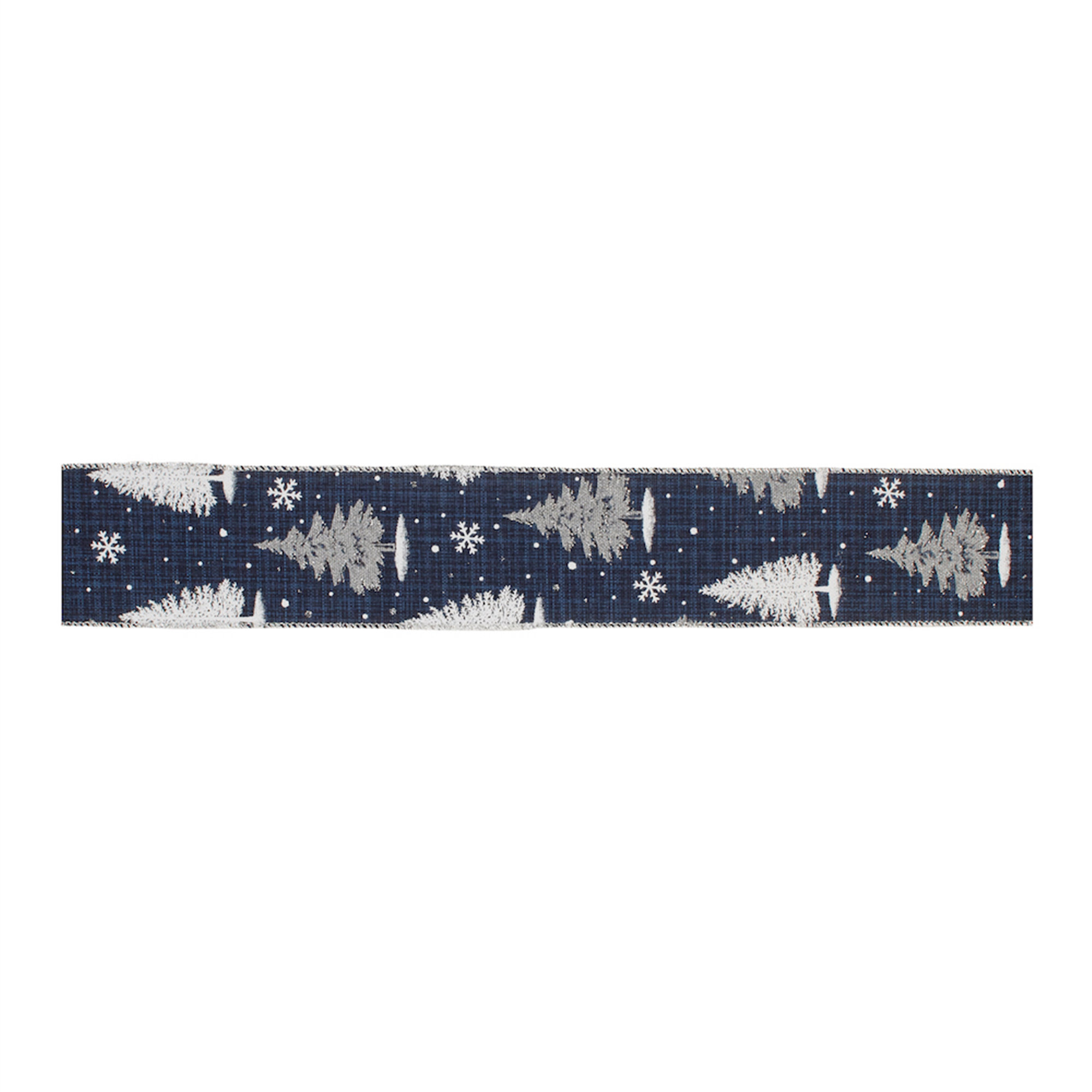 The Holiday Aisle® Winter Pine Tree Ribbon (Set of 2) | Wayfair