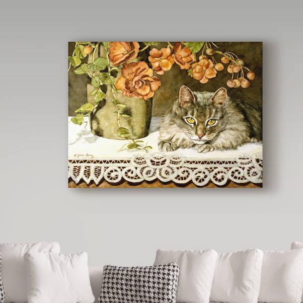 Trademark Art Jan Benz Sweet Peas And Roses On Canvas by Jan Benz Print ...