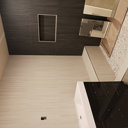 Bond Tile Auburn Ribbon 24 in. x 48 in. Porcelain Ribbed Wood Look Wall ...