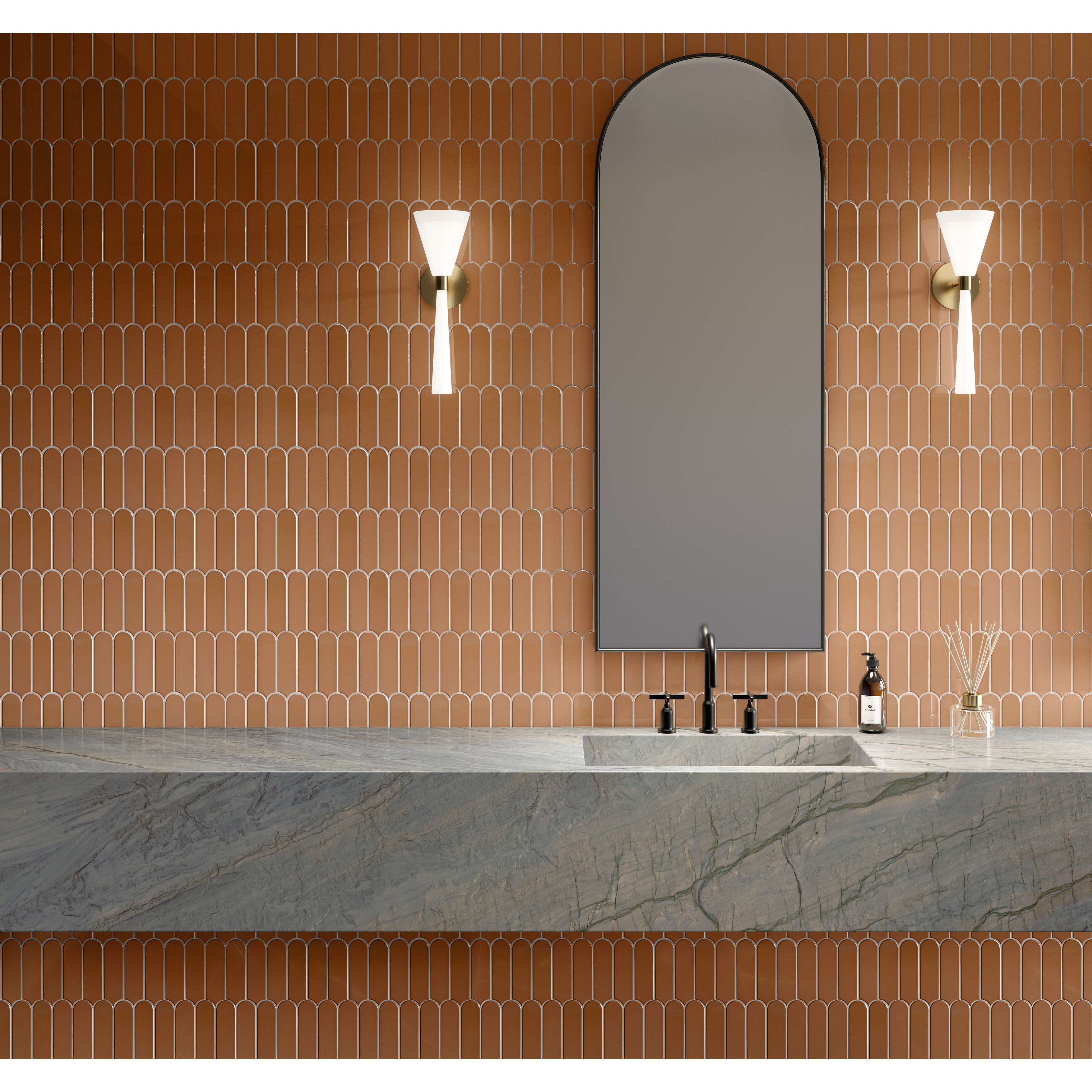 Daltile Artefino Vintage 2 x 6 Fish Scale Mosaic (10 PC Per SQFT) (10.00 SQFT Per Carton) | Wayfair