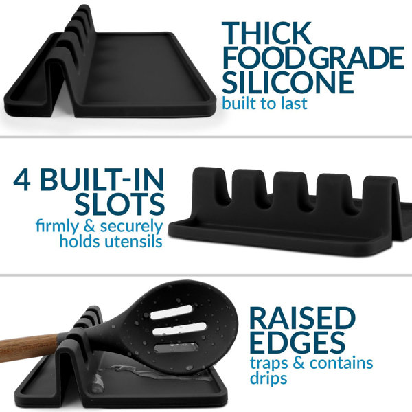 Ebern Designs Plastic Rectangle Spoon Rest & Reviews | Wayfair