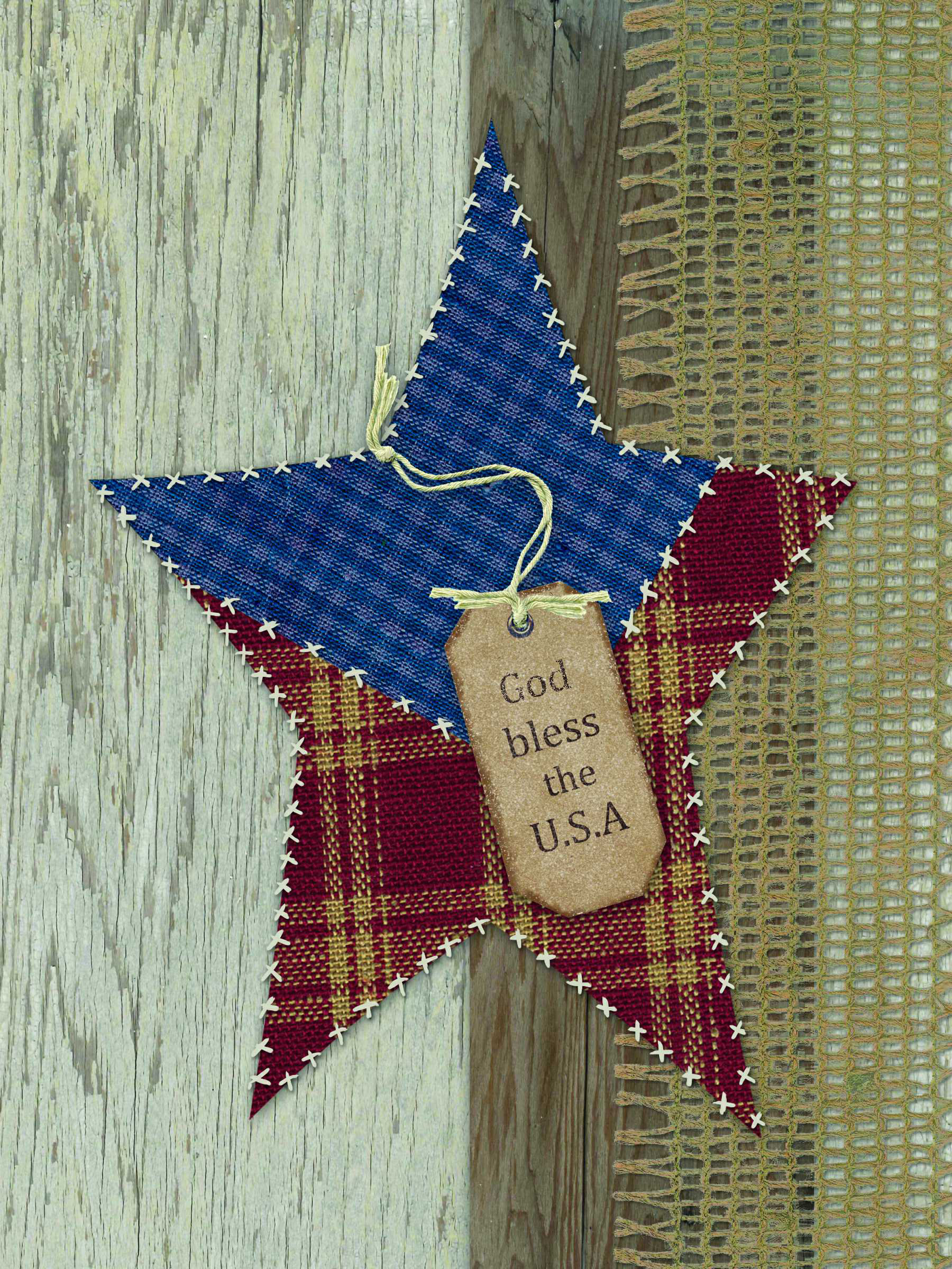 The Holiday Aisle® God Bless Usa - Wrapped Canvas Graphic Art | Wayfair