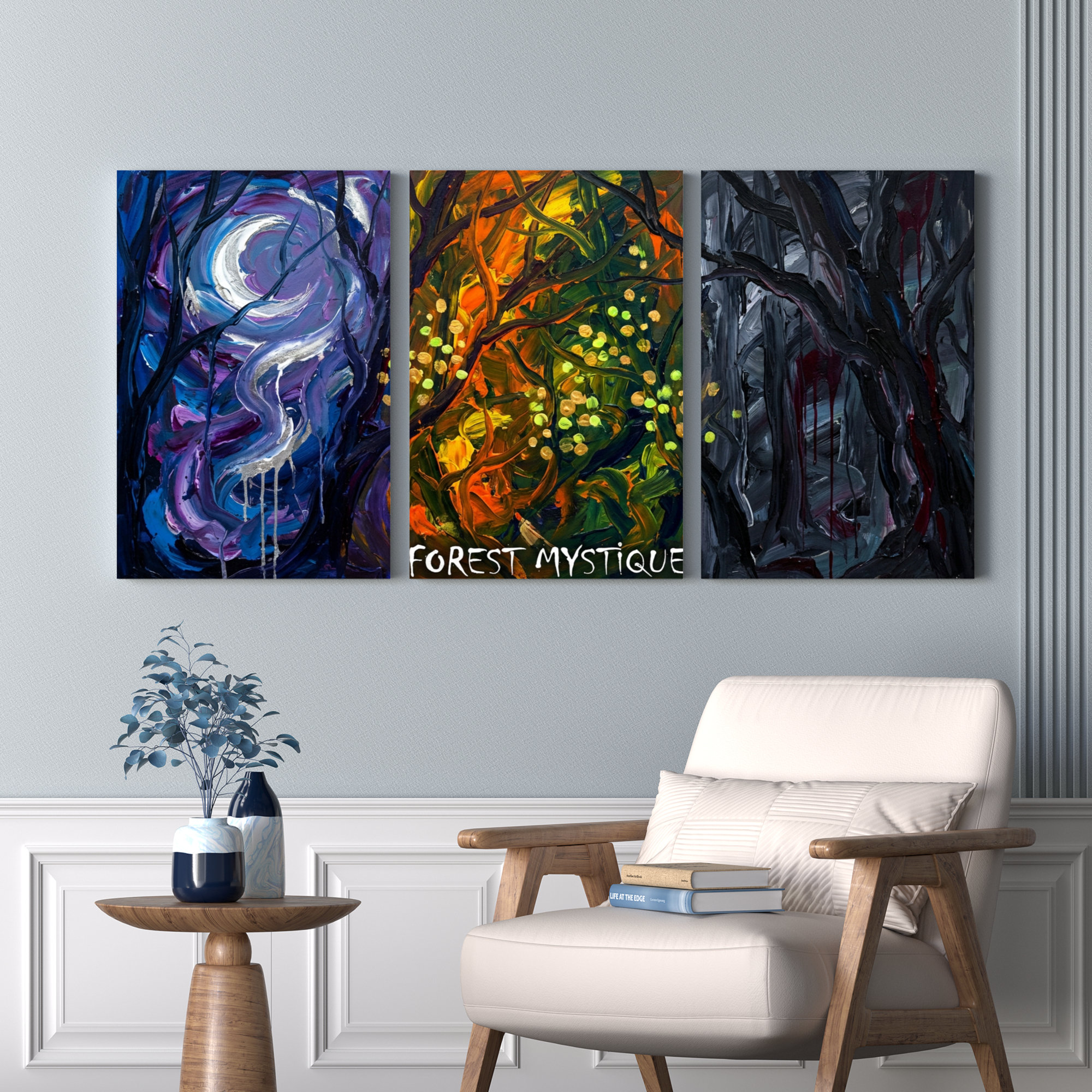 Winston Porter Forest Mystique Abstract Oil Painting Print Canvas ...