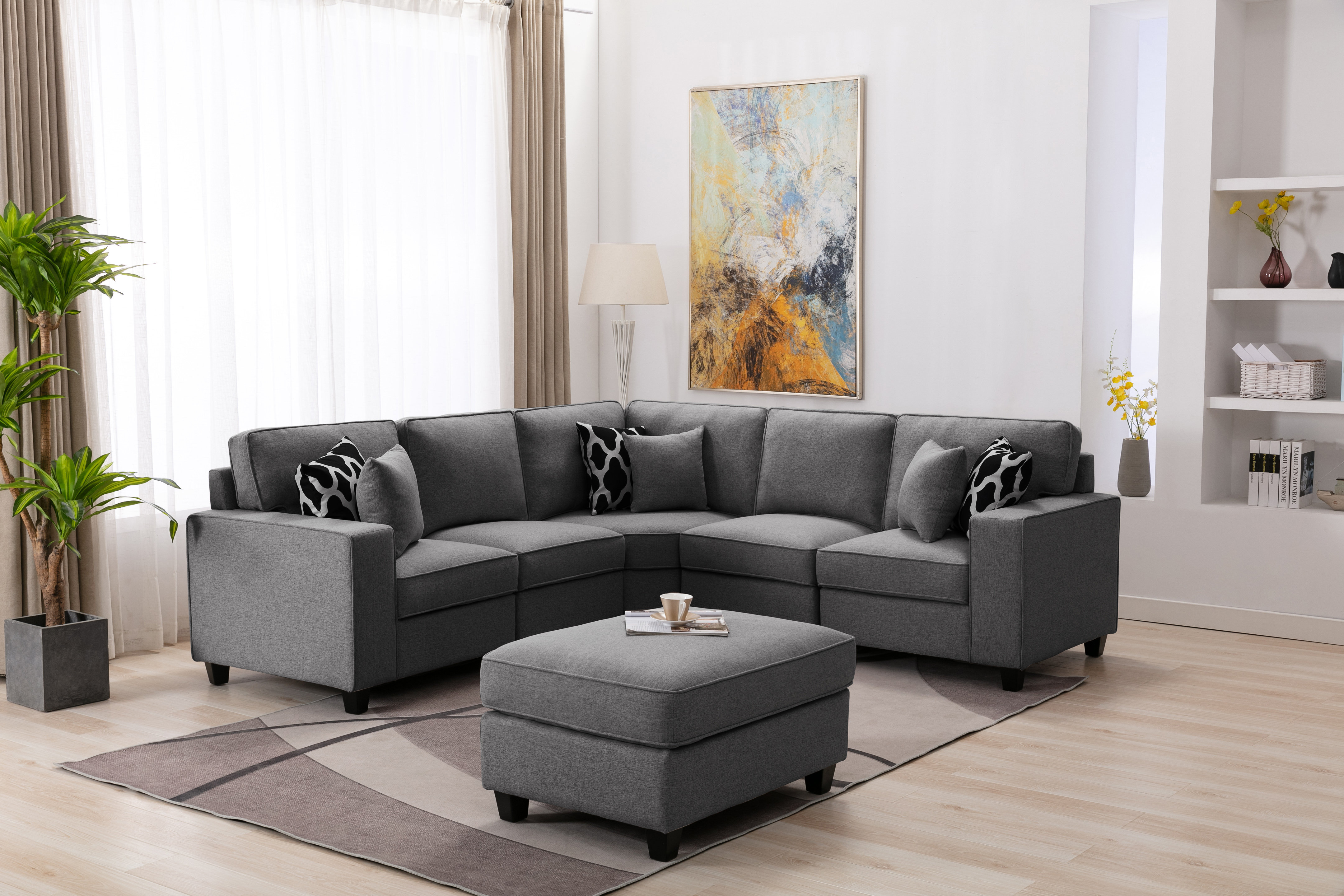 Latitude Run® Julme 106" Wide Symmetrical Modular Seating Component ...