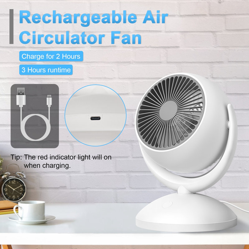 Edge Collections 7.59" Portable Fan | Wayfair