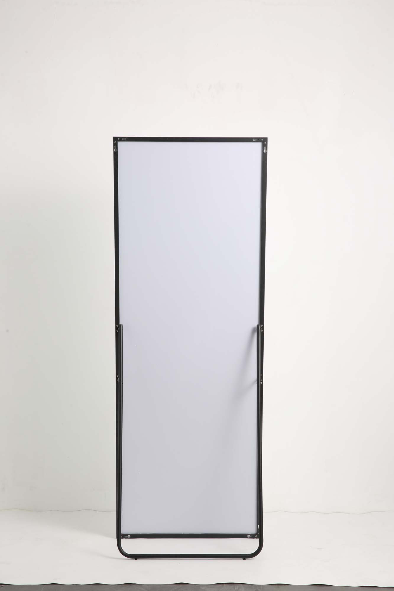 Latitude Run® Aluminum Floor Mirror Full Length Mirrors Leaning Rounded ...