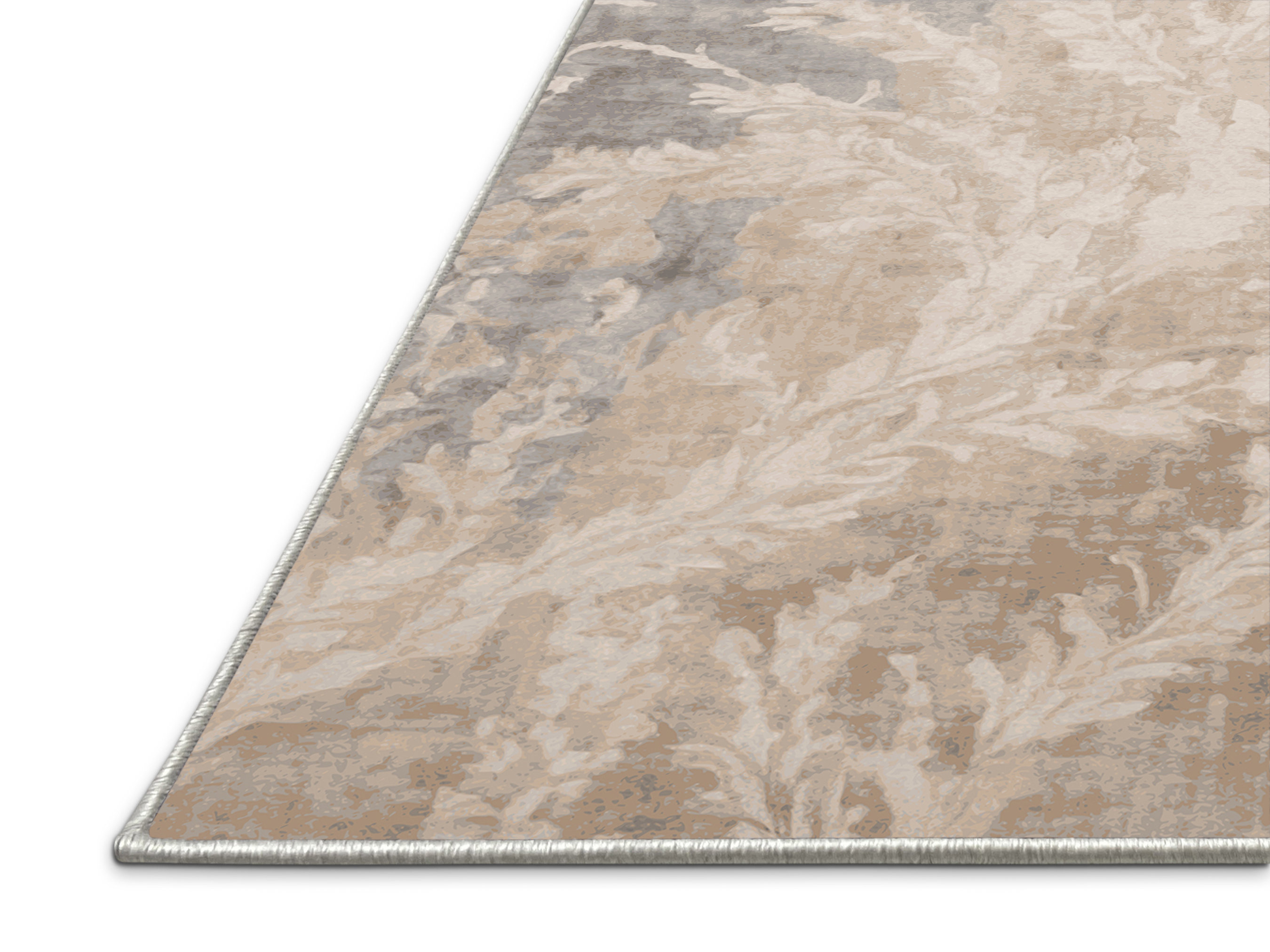Orren Ellis Silky Soft Plush Beige Area Rug | Wayfair