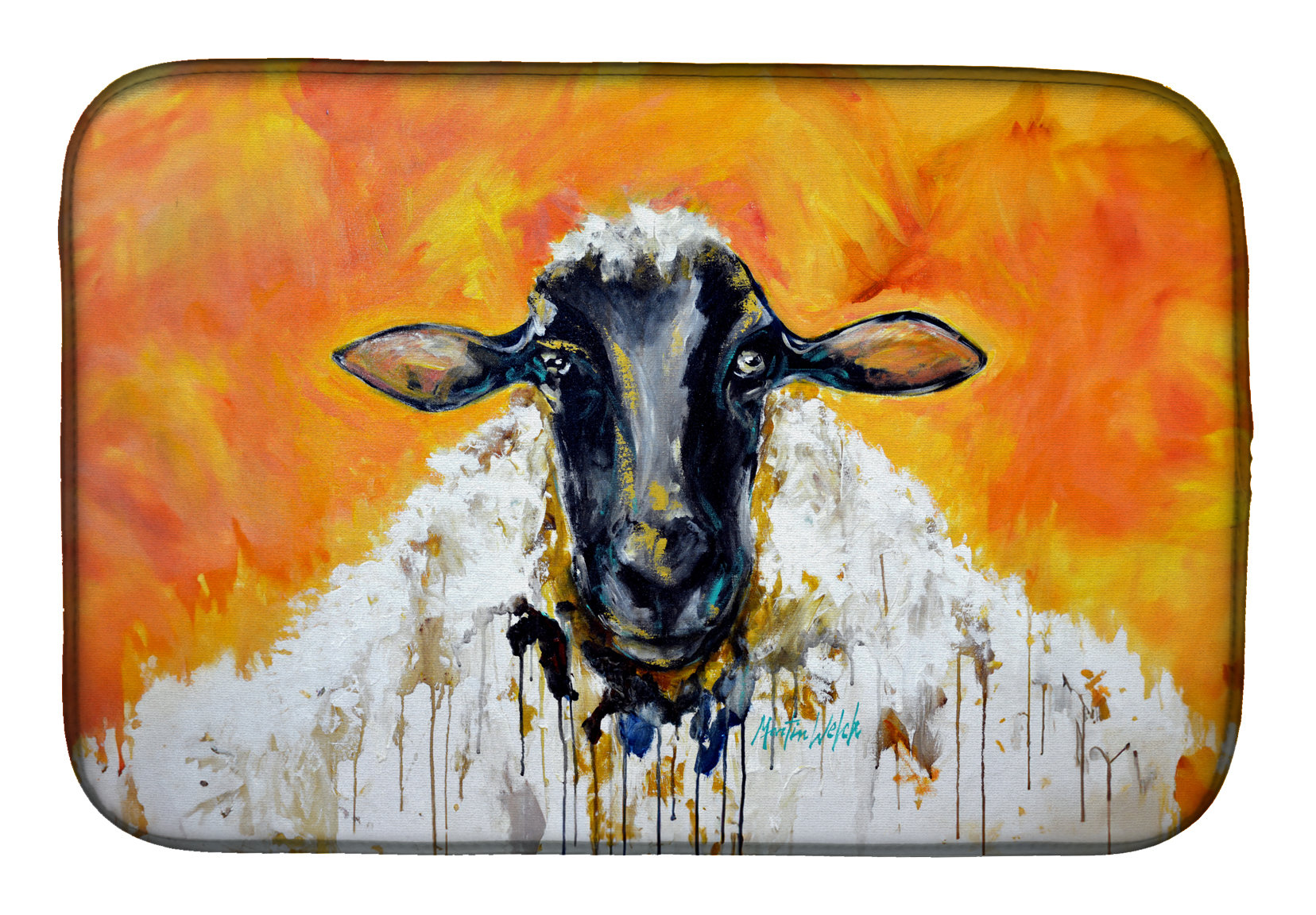 Caroline's Treasures Martin Welch New Artwork Drying Mat | Wayfair