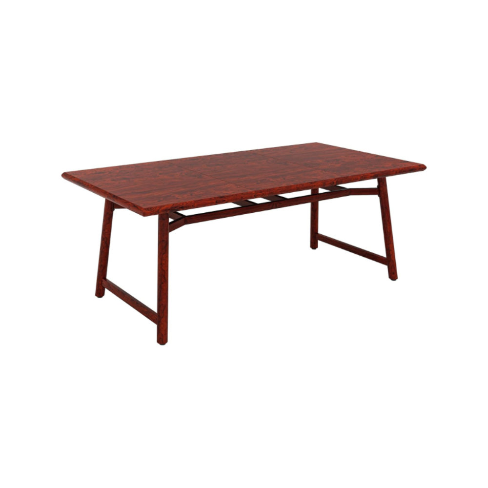 George Oliver Classic Cherry Red Wood Dining Table | Wayfair
