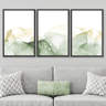 IDEA4WALL Smoke Effect Dark And Light Green Watercolor Smoke Collage 3 ...