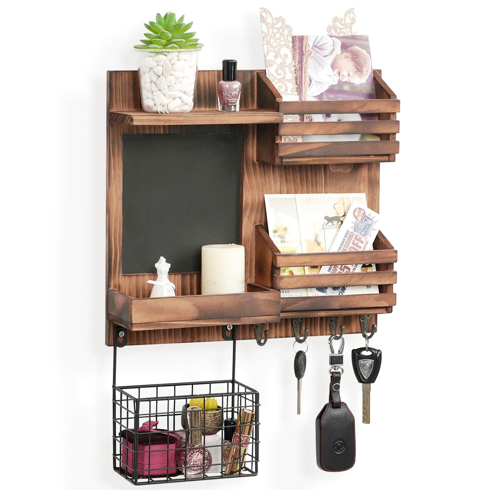 Passetas Mail Key Holder For Wall Mail Organizer Wall Mount Key Rack ...