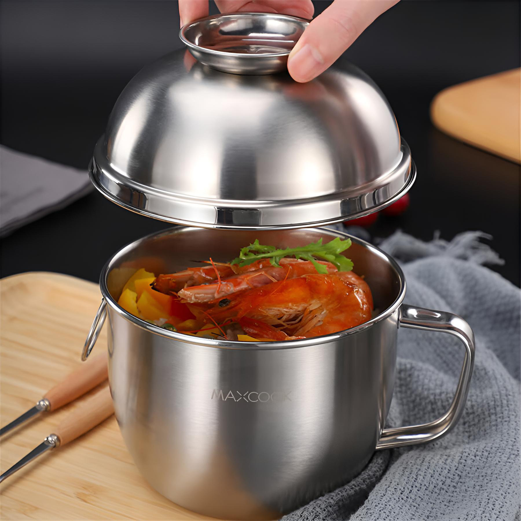 LIYONG Round Stainless Steel Food Storage Container | Wayfair