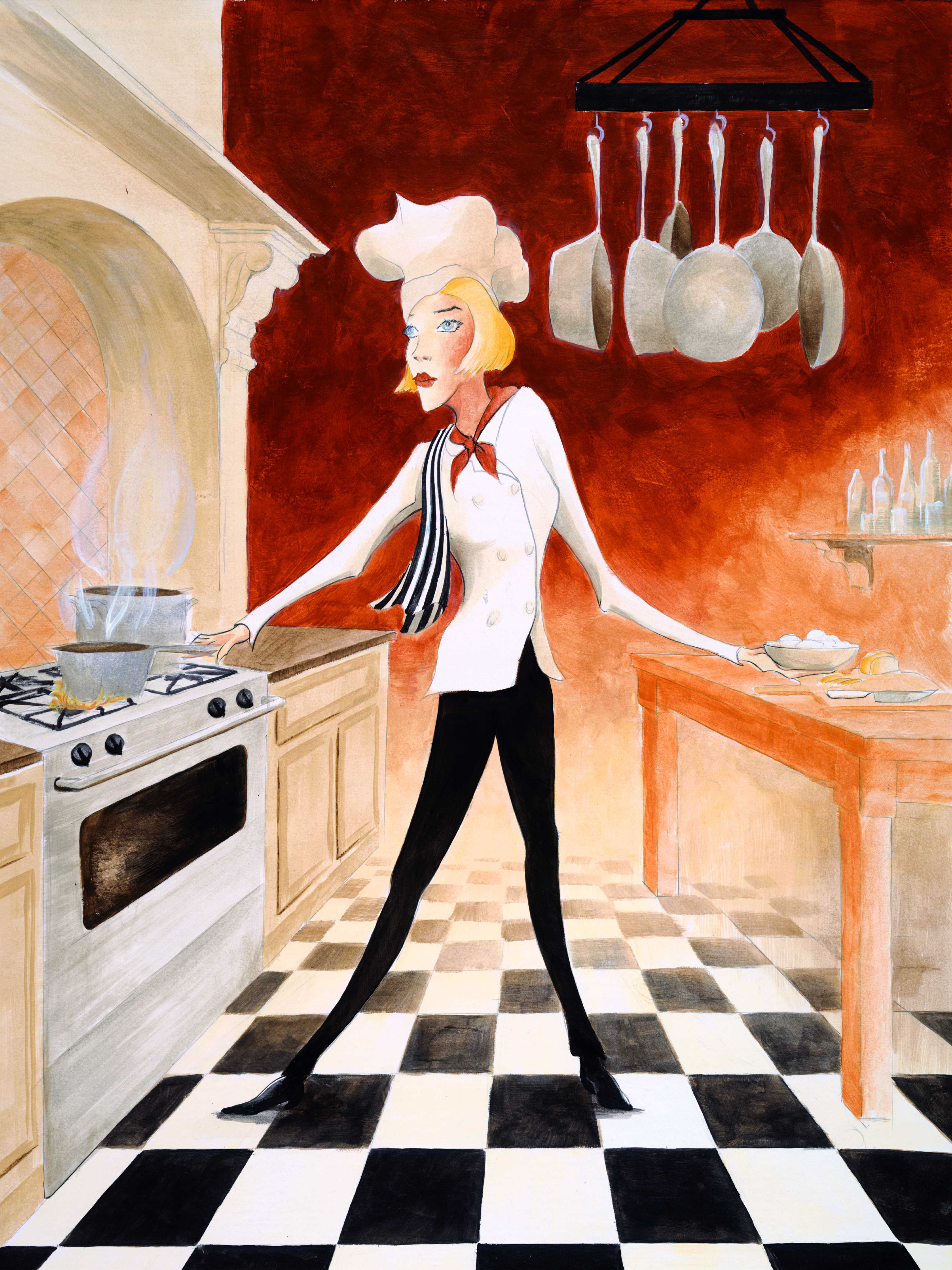 Wildon Home® A Chef on Duty 1 - Wrapped Canvas Print | Wayfair