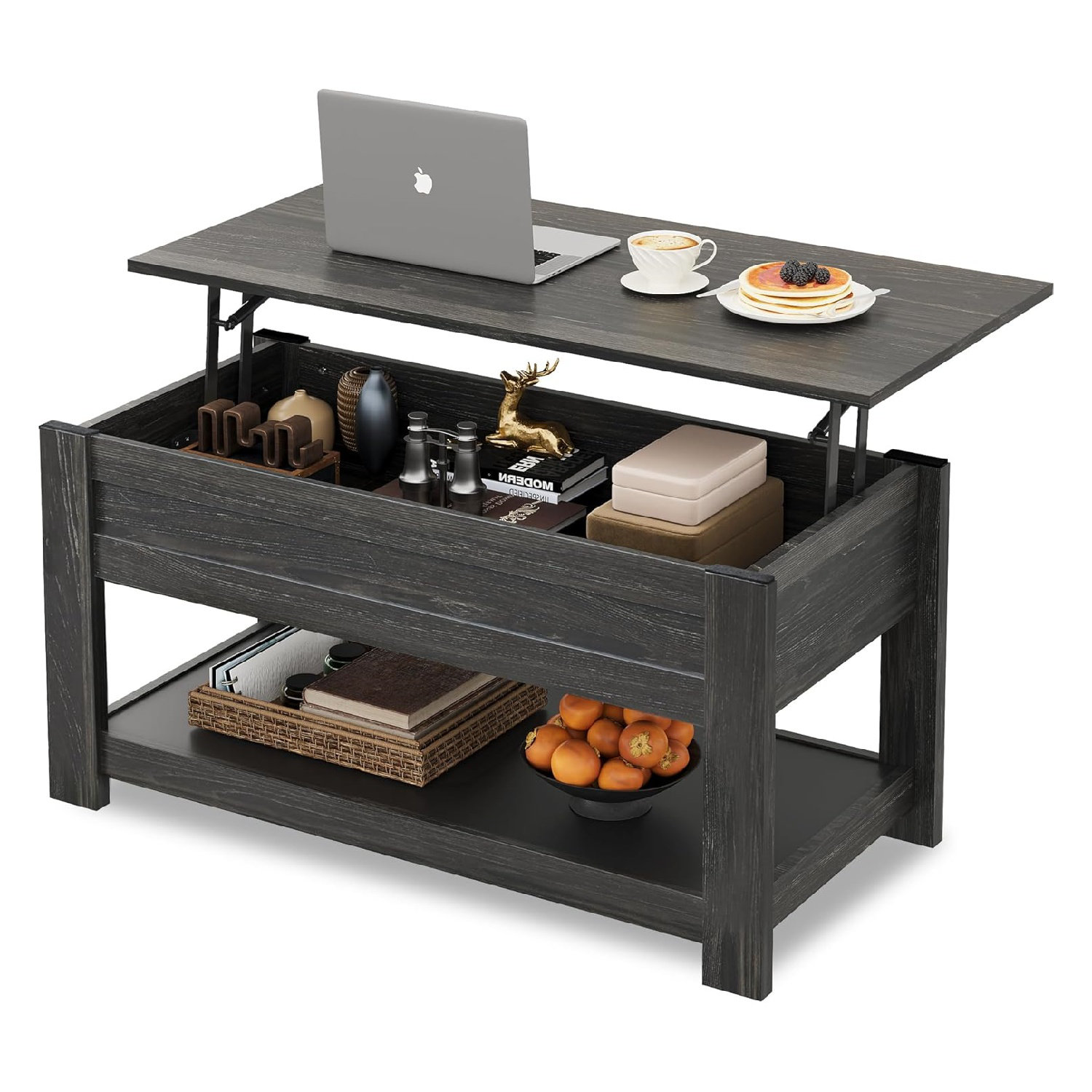 Latitude Run® Table basse, table basse à plateau relevable de 39 po ...