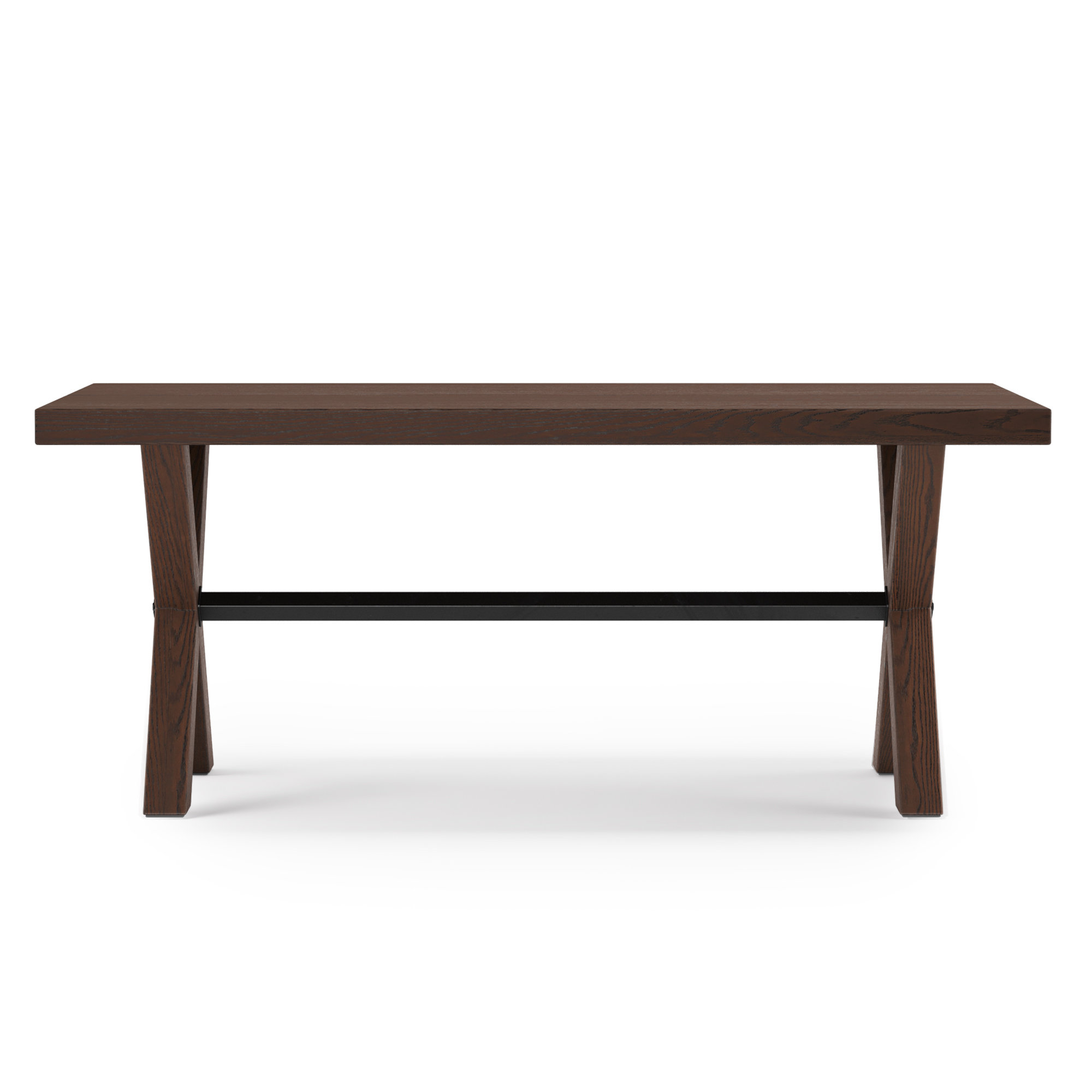 Gracie Oaks Linus Pine Solid Wood Trestle Dining Table - Wayfair Canada