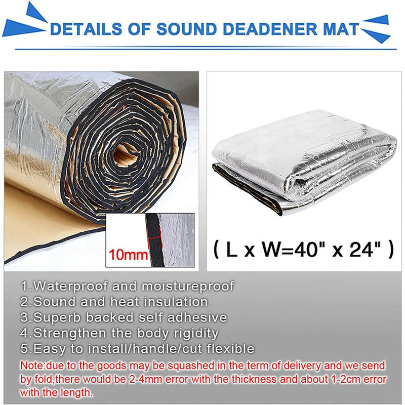 Boshen Sound Deadener Noise Deadening Mat | Wayfair