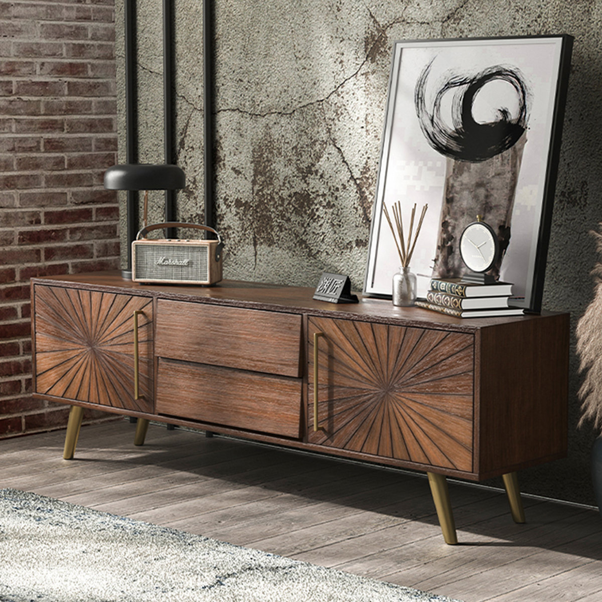 Feel High Pillows TB636775267171FHP&Size Solid Wood Storage Credenza ...