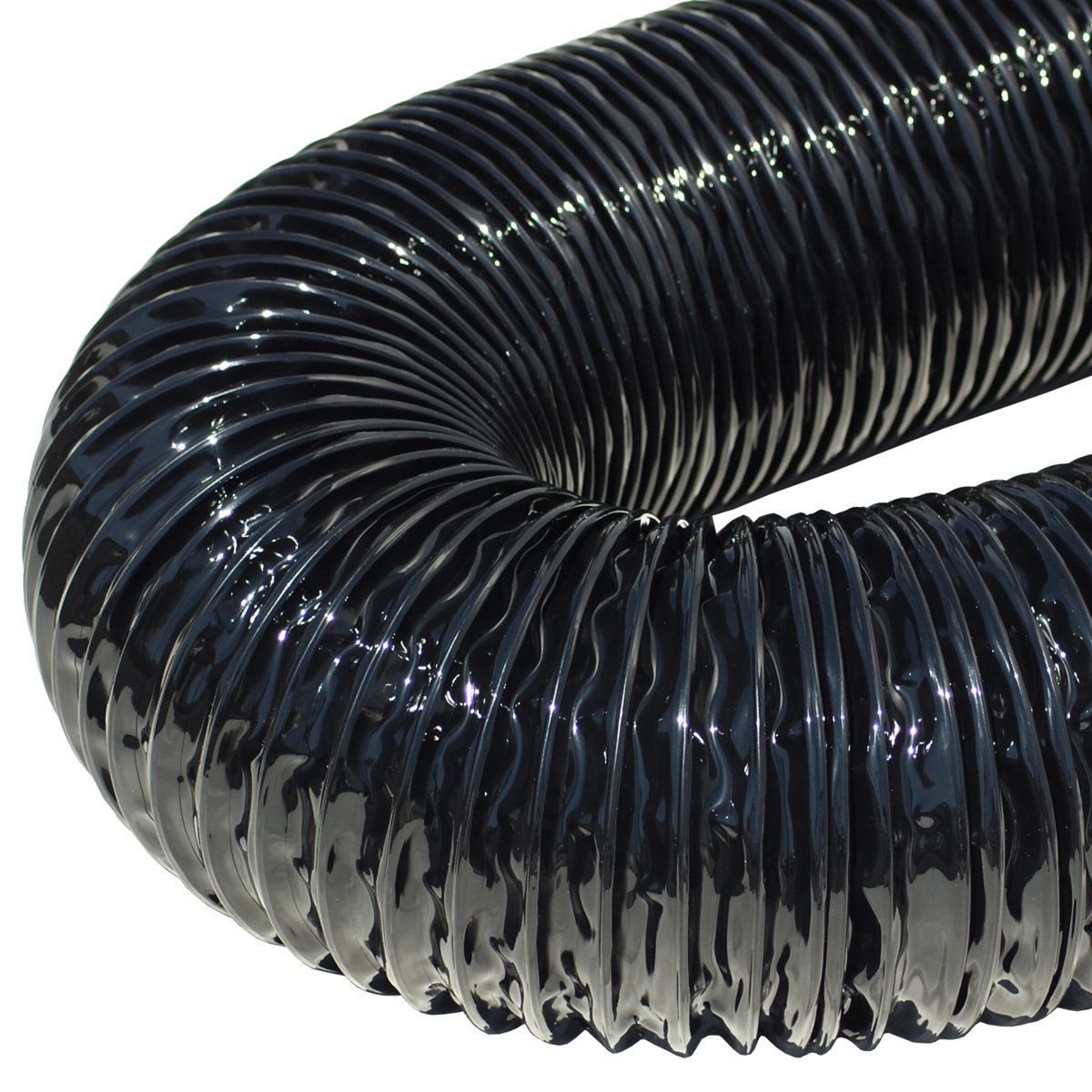 Rubber-Cal, Inc. Rubber-Cal XPU 708 - PU Flexible Duct - Black | Wayfair