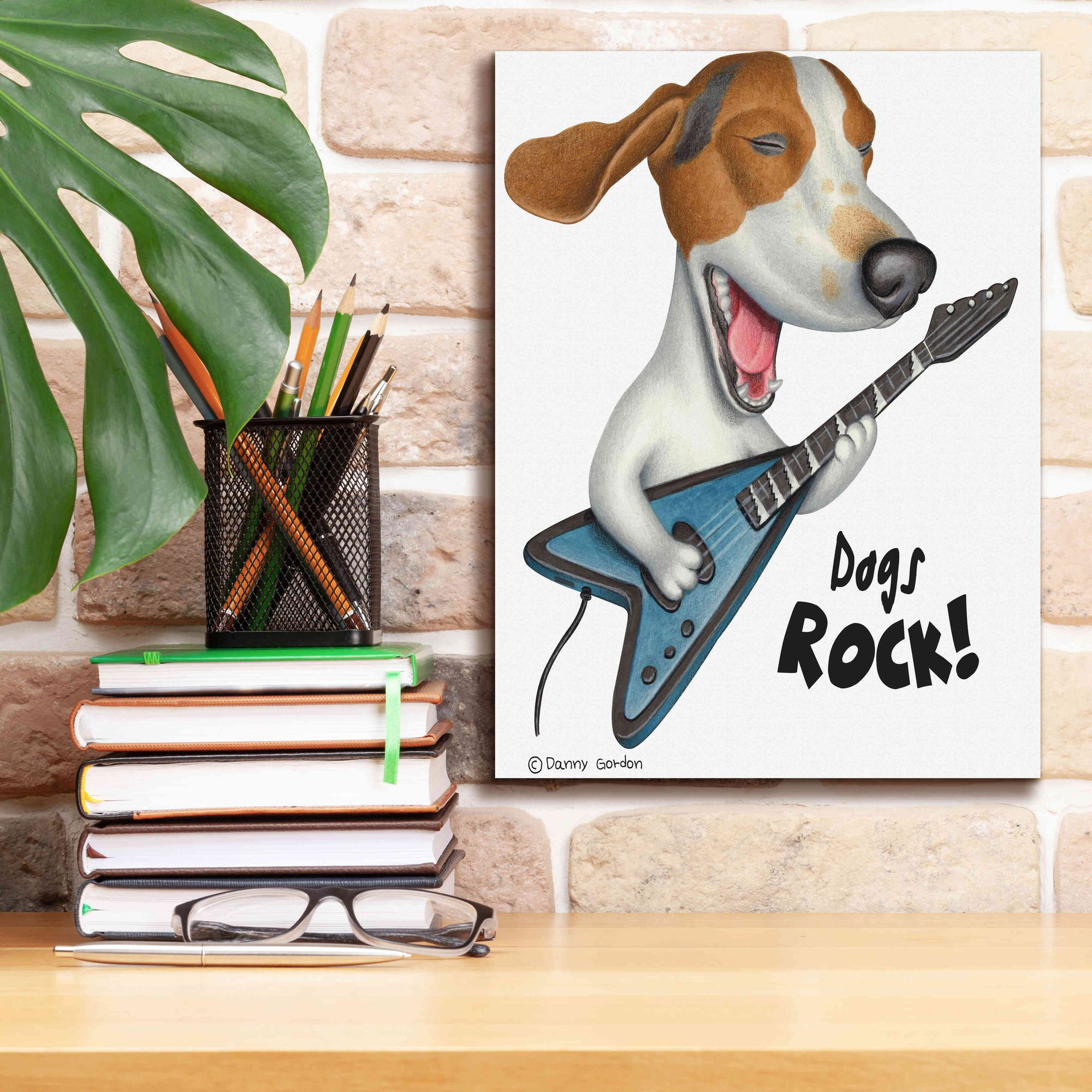 Trinx House of Hampton® 'Basset Hound Dogs Rock' By Danny Gordon Art ...