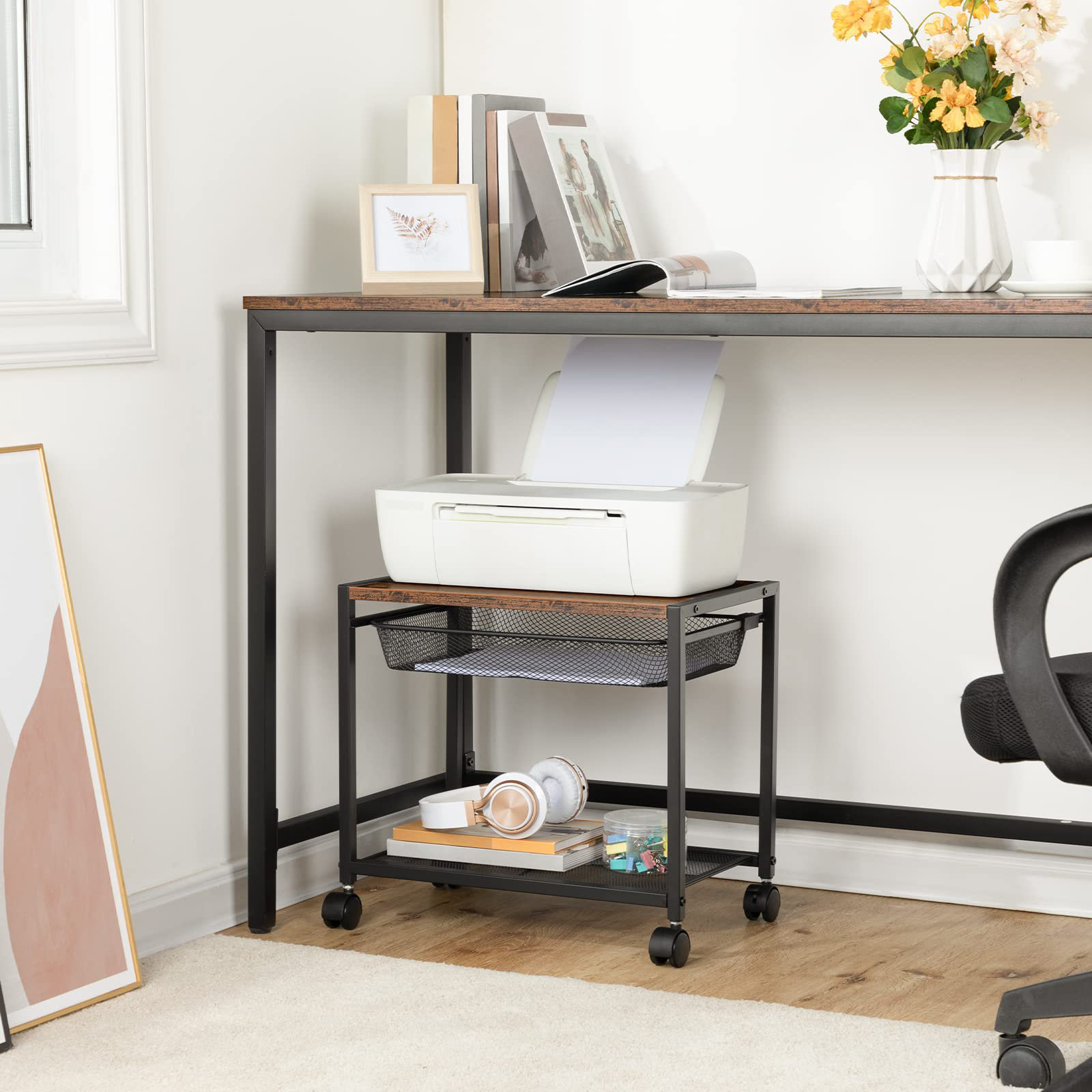 Two trees make a forest Printer Stand, Industrial Under Desk Printer ...