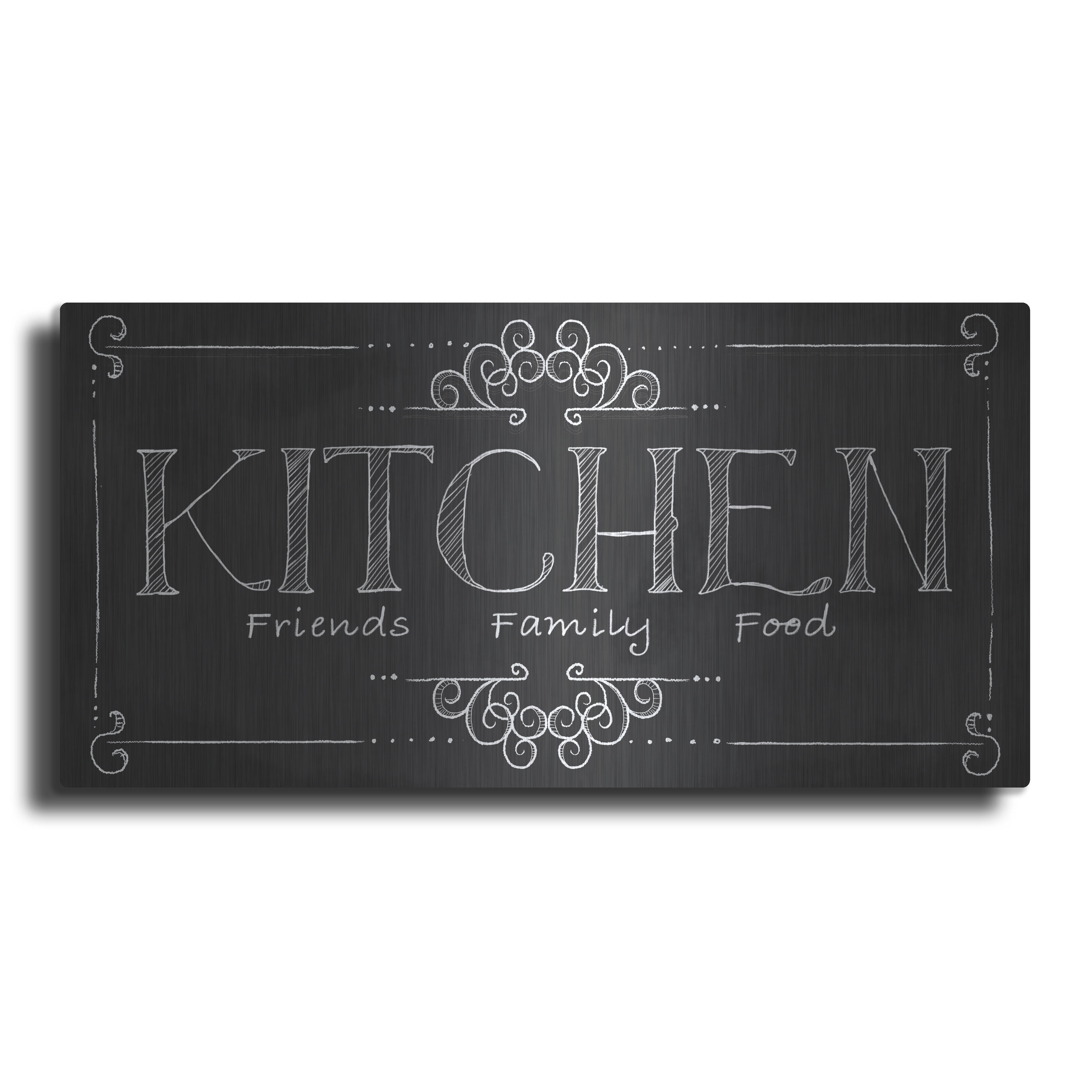Latitude Run® 'Kitchen Chalk' by Fiona Stokes-Gilbert Metal Wall Art ...