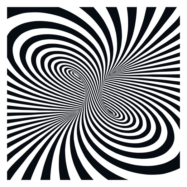 East Urban Home Optical Tornado 1.92m x 1.92m Textured Matt Peel ...